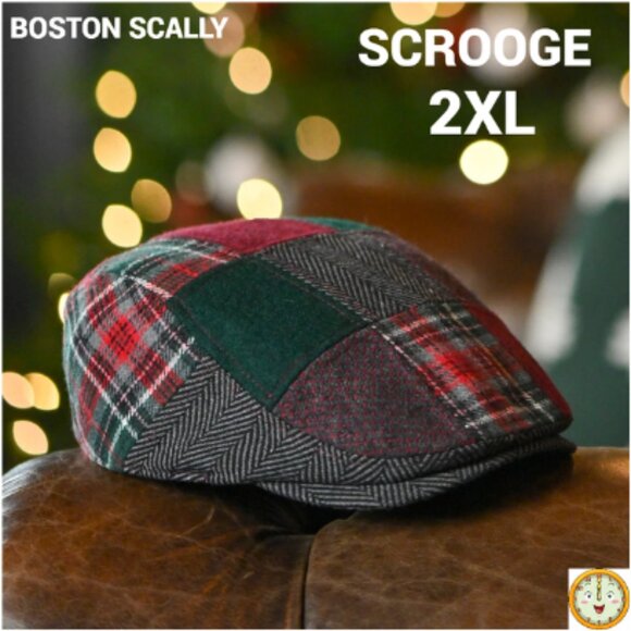 Accessories | Boston Scally The Scrooge Christmas Plaid One Panel Cap ...
